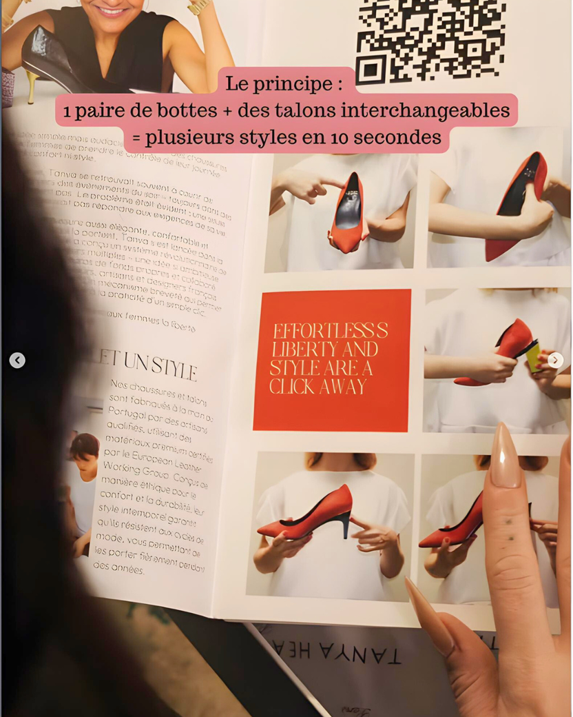 Shoes with Interchangeable Heels & Convertible Heels | TANYA HEATH ...