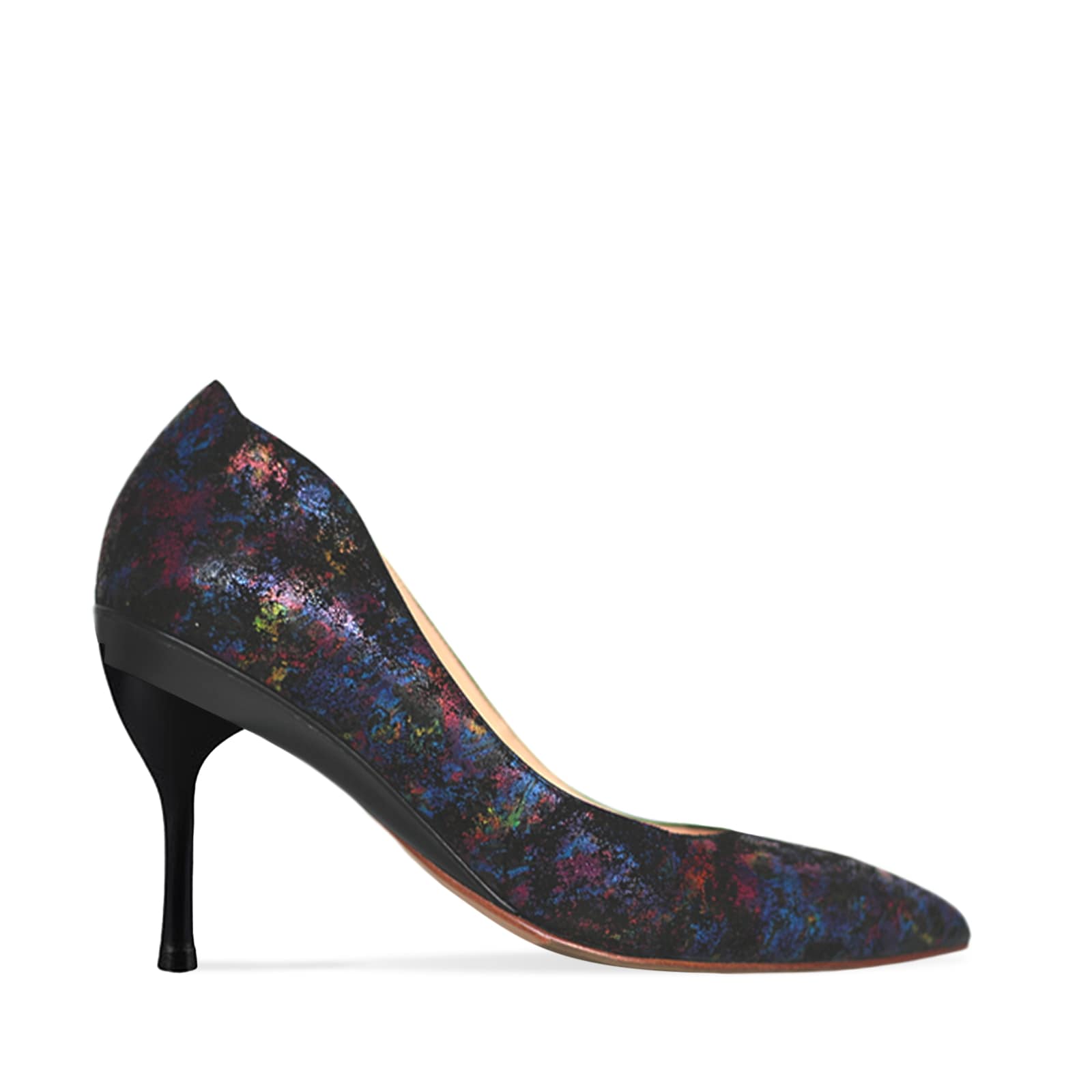 Fuchsia pink pump with removable heels – Tanya Heath Paris
